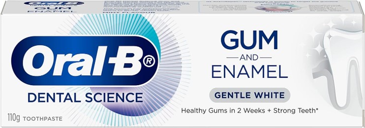Oral-B Dental Science Gum and Enamel Gentle White Toothpaste 110g ...